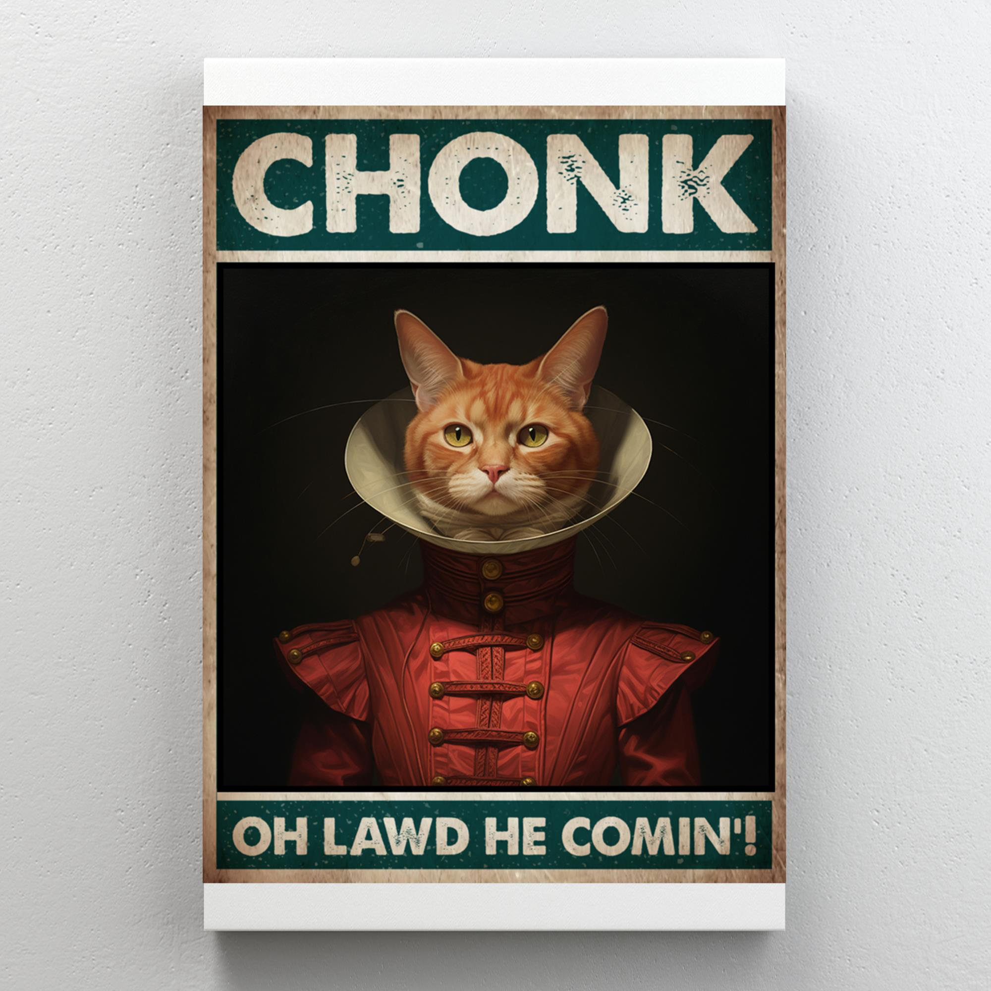 Trinx Chonk Oh Lawd He Comin - 1 Piece Rectangle Graphic Chonk Oh Lawd He Comin | Wayfair